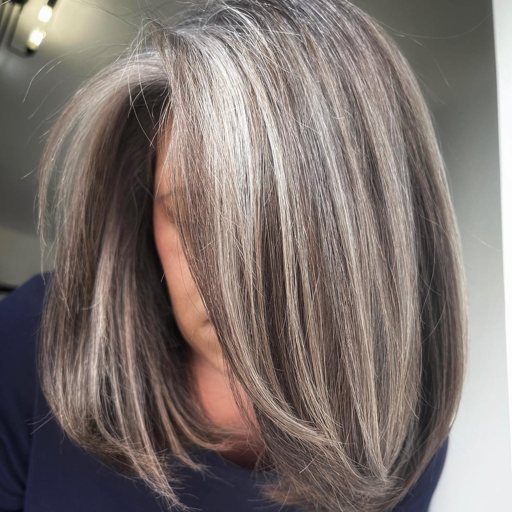 Italian Bob Wigs with Highlights and Lowlights 100% Real Human Hair fo ...